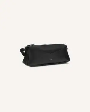 Max Mara Skipper Leather Shoulder Bag - Black