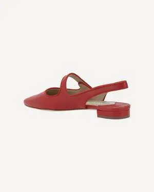 Manolo Blahnik Campariflatsli Leather Ballerinas