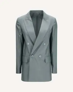 Max Mara Mxmalbata Blazer In Wool And Silk