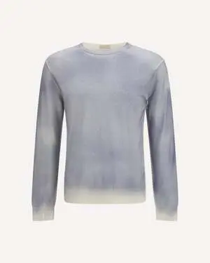 ARAGONA CASHMERE Crewneck Woolen Sweater - Grey