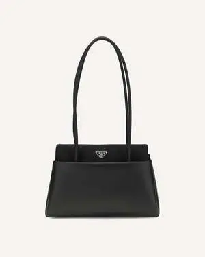 Prada Leather Shoulder Bag - Black