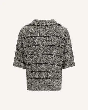ROBERTO COLLINA Mouliné Texture Knit Shirt