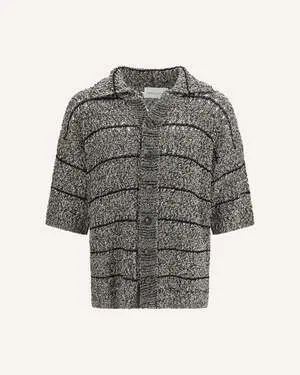 ROBERTO COLLINA Mouliné Texture Knit Shirt