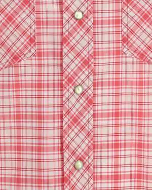 Versace Slim Checked Cotton Poplin Shirt - Red