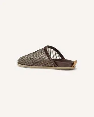 FORTE_FORTE Embellished Mesh Mules