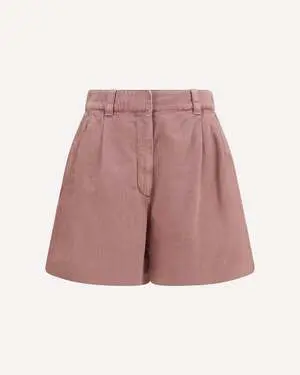 Brunello Cucinelli Linen Shorts - Pink