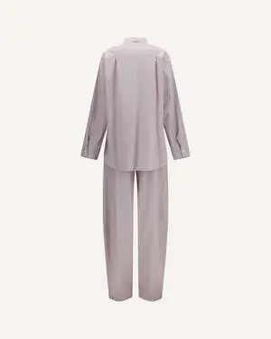 Andamane Wendela Striped Shirt And Pants Set