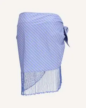 Andamane Dolly Wrap Skirt With Beaded Fringe