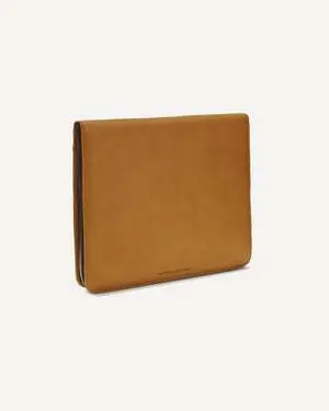 Brunello Cucinelli Leather Laptop Case - Brown