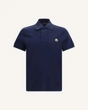Moose Knuckles Everett Gold Polo - Blue