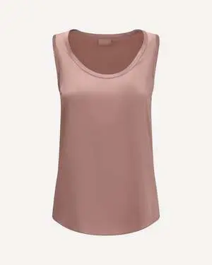 Brunello Cucinelli Sleeveless Silk Top - Pink