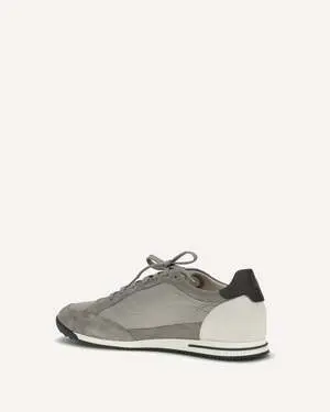 Brunello Cucinelli Deer And Suede Lace-up Sneakers