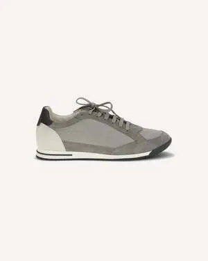 Brunello Cucinelli Deer And Suede Lace-up Sneakers