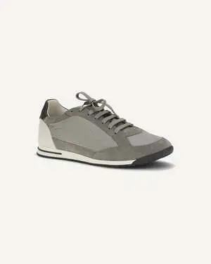 Brunello Cucinelli Deer And Suede Lace-up Sneakers