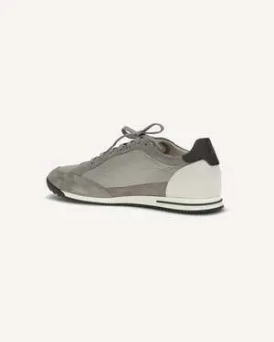 Brunello Cucinelli Deer And Suede Lace-up Sneakers