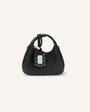 GANNI Hobo Mini Handbag - Black
