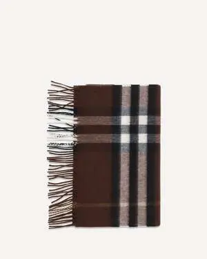 Burberry Cashmere Archive Check Scarf - Brown
