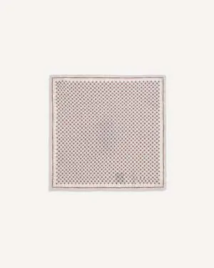Brunello Cucinelli Silk Geometric Pattern Pochette