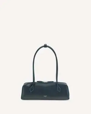 Alaïa Le Teckel Shoulder Bag In Goatskin - Blue
