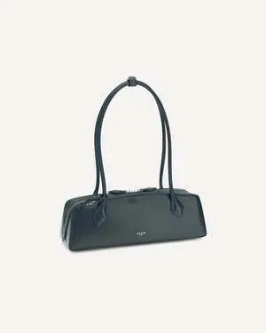 Alaïa Le Teckel Shoulder Bag In Goatskin - Blue