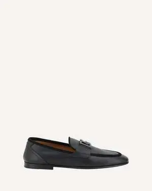 Dolce & Gabbana Leather Loafers - Black