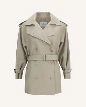 Max Mara Short Cotton Trench Coat