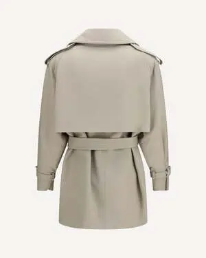 Max Mara Short Cotton Trench Coat