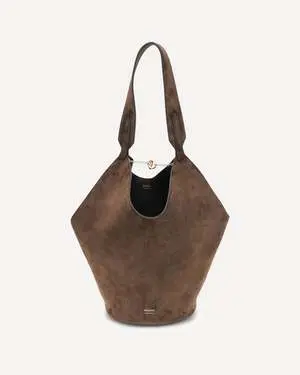 Khaite Lotus Small Shoulder Bag - Brown