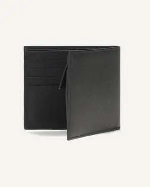 Prada Bifold Wallet In Saffiano Leather - Black