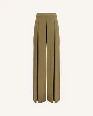 Max Mara Viscose Technical Jersey Wide-leg Pants