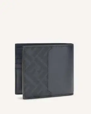 Fendi Ff Leather And Canvas Bifold Wallet