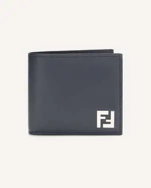 Fendi Ff Leather And Canvas Bifold Wallet