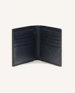 Fendi Ff Leather And Canvas Bifold Wallet