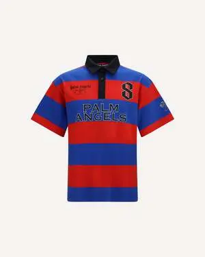 Palm Angels Palm Port Tripe Hort-leeve Polo