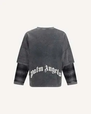 Palm Angels Sku Doube Ong-seeved Shirt Mae