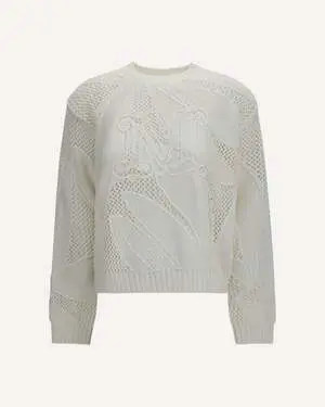 Max Mara Crewneck Sweater - White