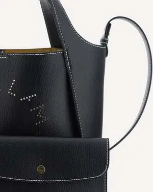 Stella McCartney Faux Leather Shoulder Bag With Monogram Detail