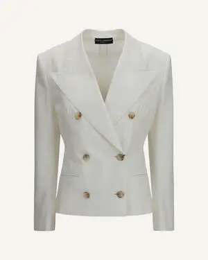Dolce & Gabbana Double-breasted Blazer - White