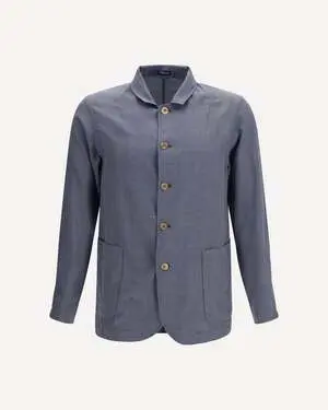 FINAMORE 1925 Cotton And Silk Blend Jacket - Grey