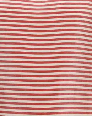 CRUNA Striped Short Sleeve T-shirt With Back Button Detail