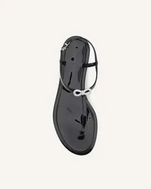 Mach & Mach Double Bow Sandals - Black