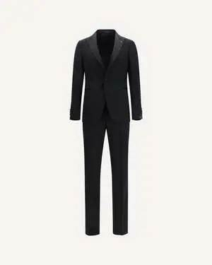 Tagliatore Single-breasted Virgin Wool Suit - Black