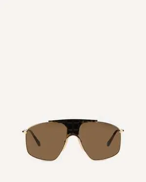 Alaïa Square Aviator Sunglasses