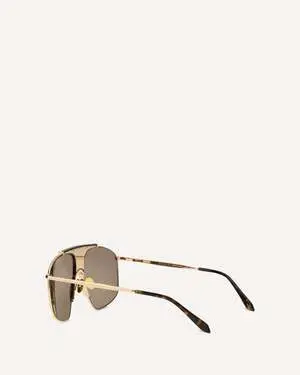 Alaïa Square Aviator Sunglasses
