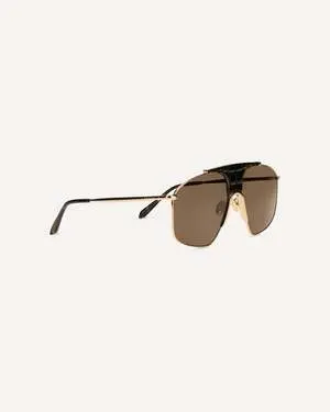 Alaïa Square Aviator Sunglasses