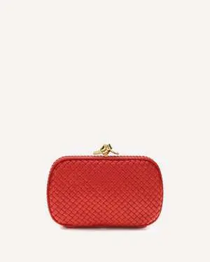 Bottega Veneta Soft Knot Clutch - Red