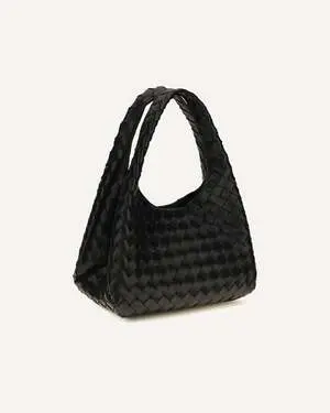 Bottega Veneta Campana Shoulder Bag - Black