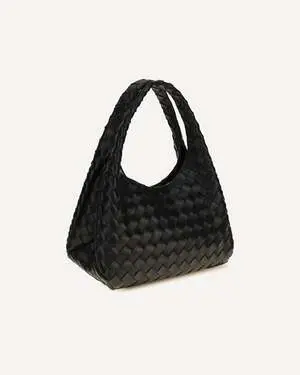 Bottega Veneta Campana Shoulder Bag - Black