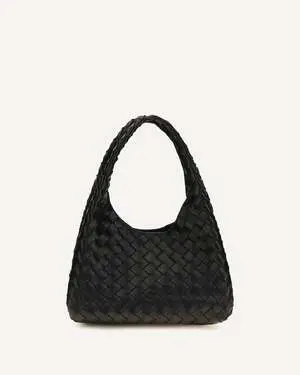 Bottega Veneta Bottega Veneta Campana Shoulder Bag Black