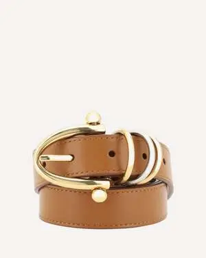 Chloé Chloé Leather Bracelet Belt Beige